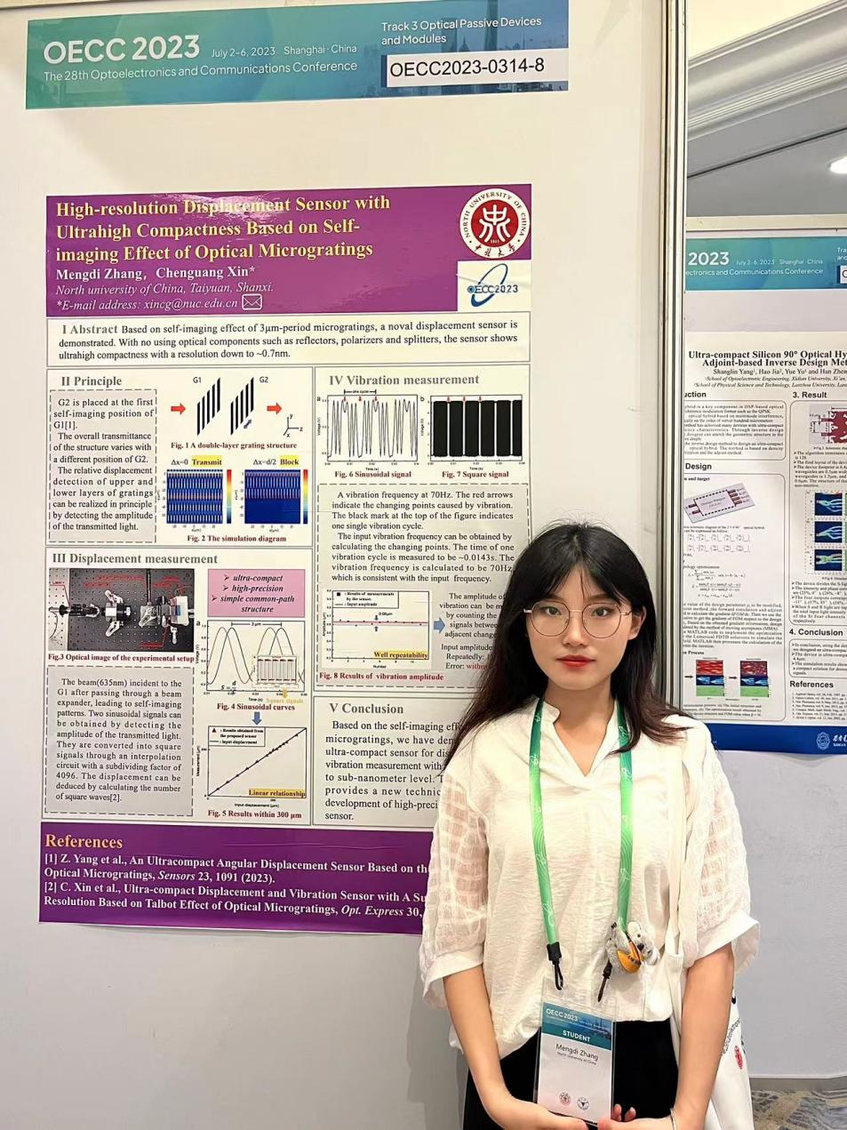 张梦迪同学赴上海参加OECC会议-中北大学前沿交叉科学研究院